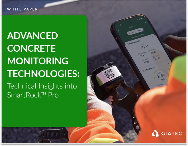 Technical Insights into SmartRock™ Pro | Giatec Scientific Inc.